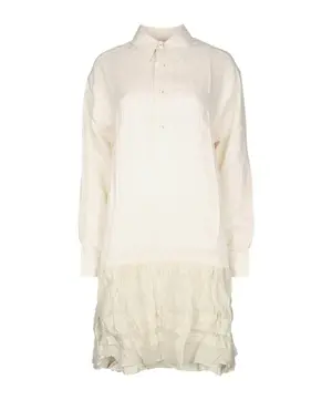 Prada Long-sleeved Collared Dress