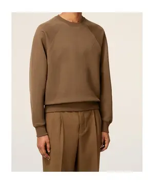 AMI Paris De Coeur Crewneck Sweatshirt - Hazelnut