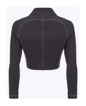 Pinko Long-sleeved Cropped Jacket