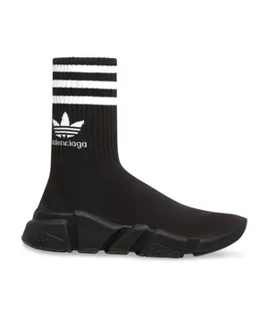 Balenciaga X Adidas Speed Sock Sneakers - Black