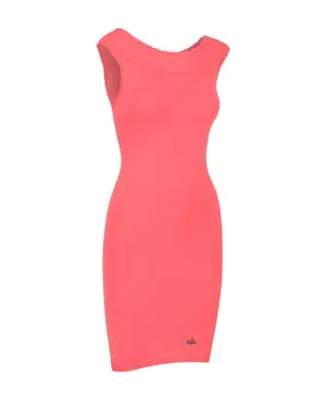 VIVIENNE WESTWOOD Knitted Logo Mini Dress - Red