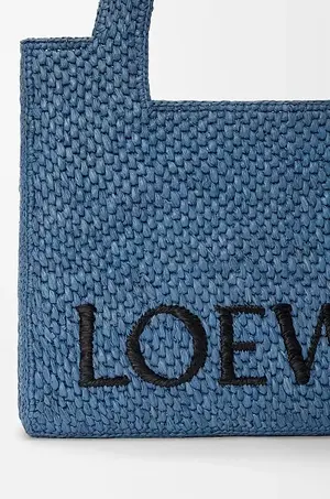 Loewe Woven Tote Bag With Removable Shoulder Strap