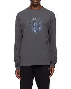 We11Done Monster Long Sleeve T-shirt - Charcoal Ash