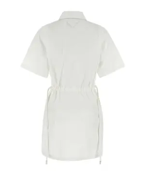 Prada Short-sleeved Drawstring Dress
