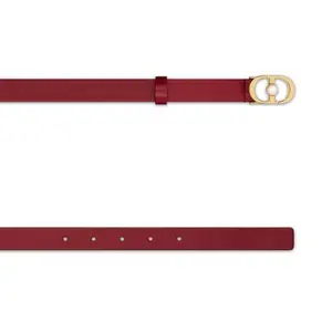 Dior 30 Montaigne Jolie Belt - Cherry Red