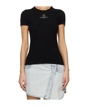 WOOYOUNGMI Embroidered T-shirt - Black