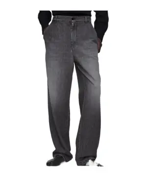 MAISON MARGIELA Washed Effect Wide-leg Jeans