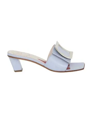 ROGER VIVIER Love Buckle Mules In Patent Leather