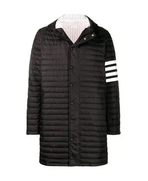 Thom Browne 4-bar Hooded Down Coat