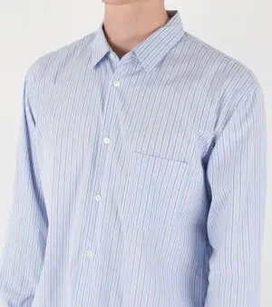 Comme Des Garçons Striped Shirt - Blue