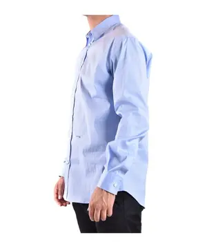 Dsquared2 Logo Printed Long Sleeved Shirt - Blue
