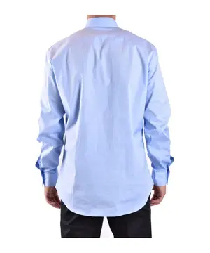 Dsquared2 Logo Printed Long Sleeved Shirt - Blue