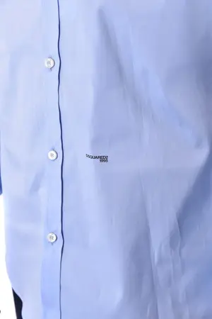 Dsquared2 Logo Printed Long Sleeved Shirt - Blue