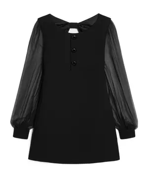 Celine Mini Trapeze Dress In Double Faced Wool Crepe