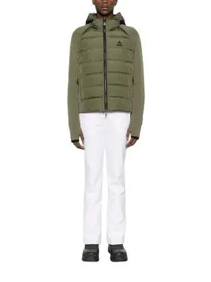 Moncler Polartec Zip Down Jacket With Hood