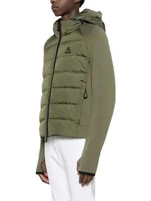 Moncler Polartec Zip Down Jacket With Hood