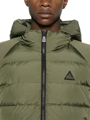 Moncler Polartec Zip Down Jacket With Hood