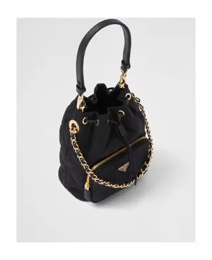 Prada Quilted Chain-linked Bucket Bag