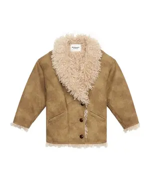 Isabel Marant Étoile Clea Shearling Coat - Taupe