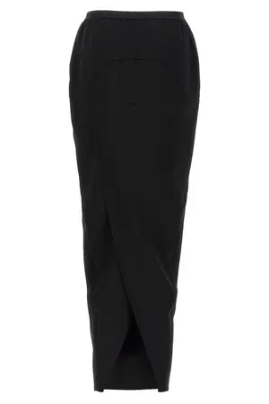 Rick Owens Back Slit Long Skirt
