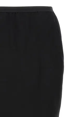 Rick Owens Back Slit Long Skirt