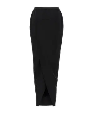 Rick Owens Back Slit Long Skirt