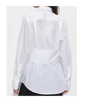 Victoria Beckham Long Sleeve Button-up Shirt With Pocket