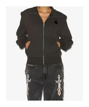 Isabel Marant Étoile Zip-up Sweatshirt - Black