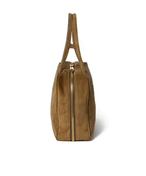 Miu Miu Suede Top Handle Bag - Brown