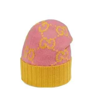 Gucci Gg Logo Intarsia Knit Beanie