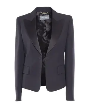 Alberta Ferretti Long-sleeved Suit Coat With Notched Lapel