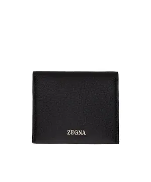 Zegna Leather Cardholder - Black