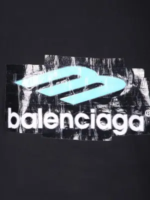 Balenciaga Logo Printed Round-neck T-shirt