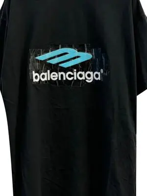Balenciaga Logo Printed Round-neck T-shirt