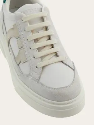 FERRAGAMO Gancini Lace-up Sneakers