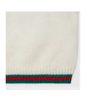 Gucci Baby Wool Sweater With Web Trim