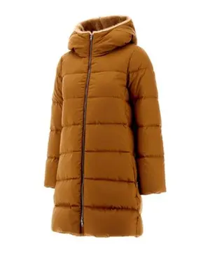 Herno Quilted Zipped Hooded Jacket - Brown