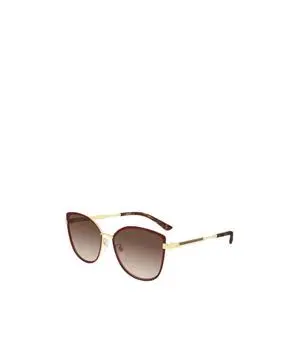 Gucci Logo Detail Sunglasses - Brown