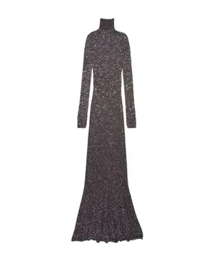 Balenciaga Sequin Embellished Maxi Dress