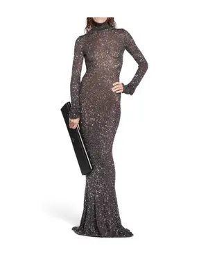 Balenciaga Sequin Embellished Maxi Dress