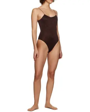 Oseree Lumiere One-piece Swimsuit - Chocolate-colored