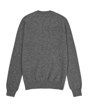 Play Comme Des Garcon Long-sleeved Knitted Cardigan With Heart Applique