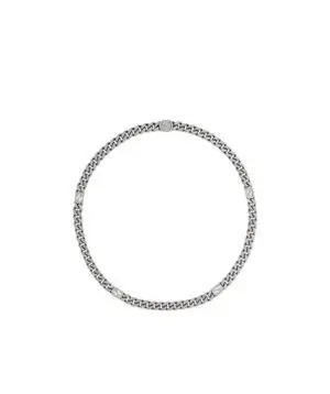 Gucci Interlocking G Chain-link Necklace - Gray