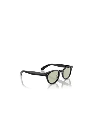 Oliver Spencer Oval Frame Sunglasses - Nude