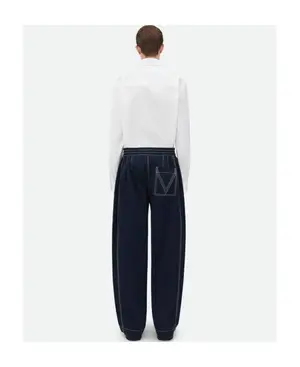 Bottega Veneta Straight-leg Jeans With Contrast Stitching