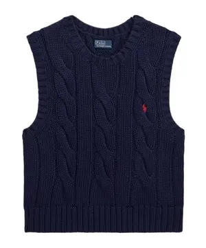 Polo Ralph Lauren Cable-knit Cropped Vest