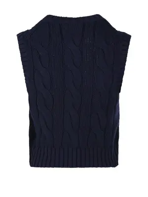 Polo Ralph Lauren Cable-knit Cropped Vest