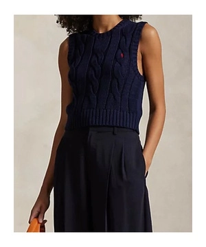 Polo Ralph Lauren Cable-knit Cropped Vest