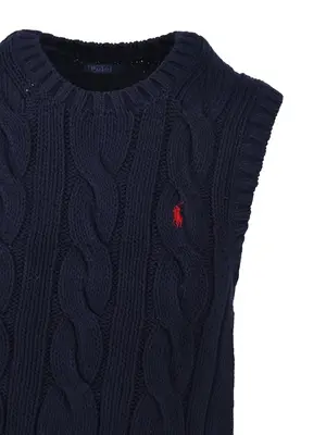 Polo Ralph Lauren Cable-knit Cropped Vest