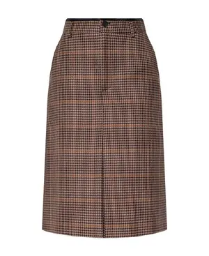 Balenciaga Houndstooth Box Pleat Skirt